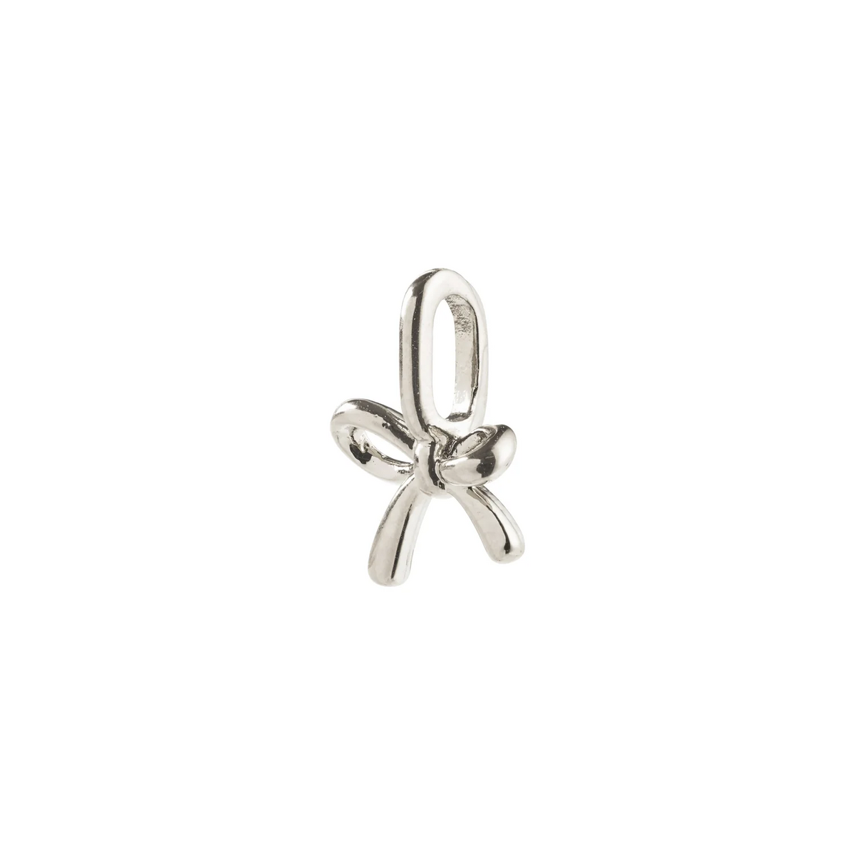 Pilgrim Mini Bow Charm - Silver — Grace the Boutique
