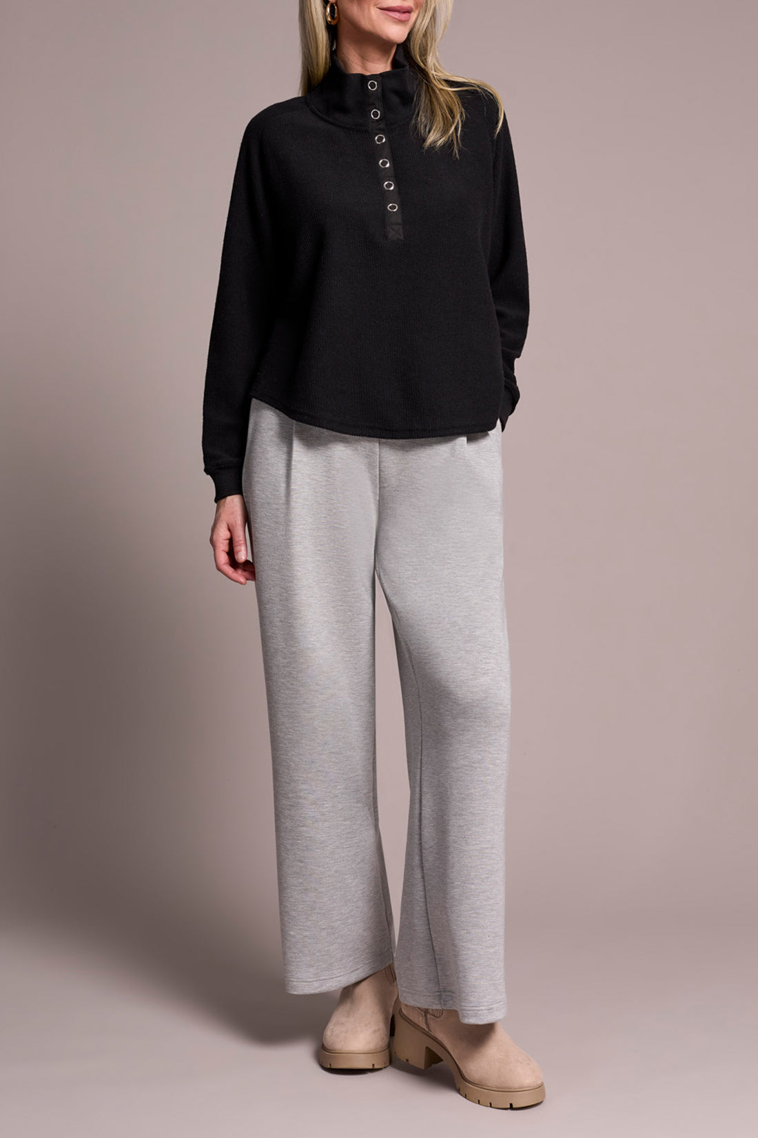 Tribal Molly Henley - Black — Grace the Boutique
