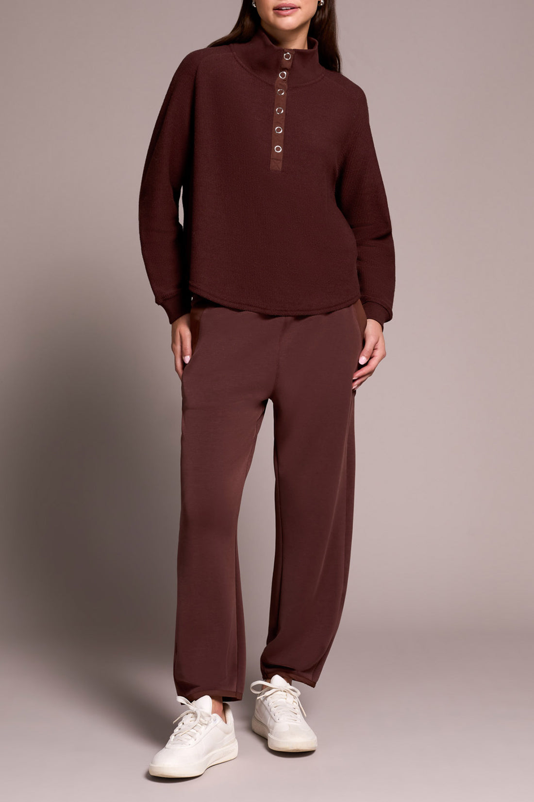 Tribal Molly Henley - Cocoa — Grace the Boutique